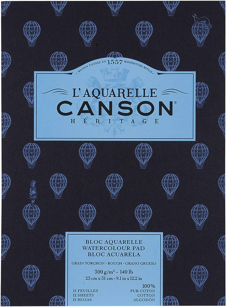 Canson Heritage 300gsm 12 Sheet Rough Pads – The Ink Spot