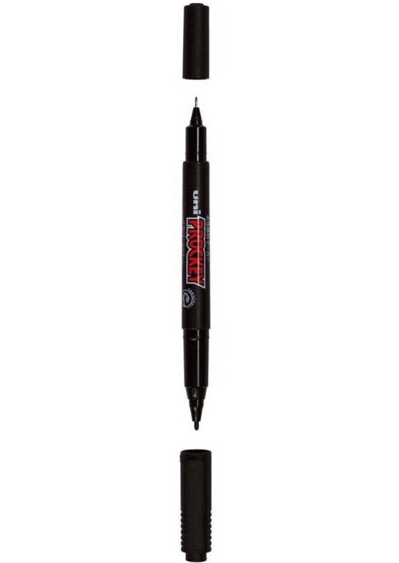 Uni Prockey Dual Tip Pen 0.4/0.9mm Markers – The Ink Spot