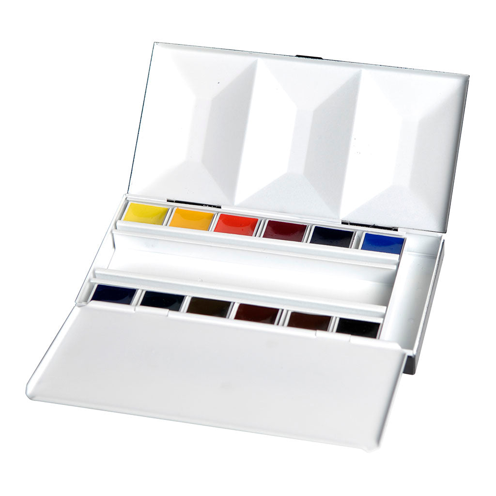 BLOCKX Watercolour Half Pan Bijou Box 12 Set – The Ink Spot